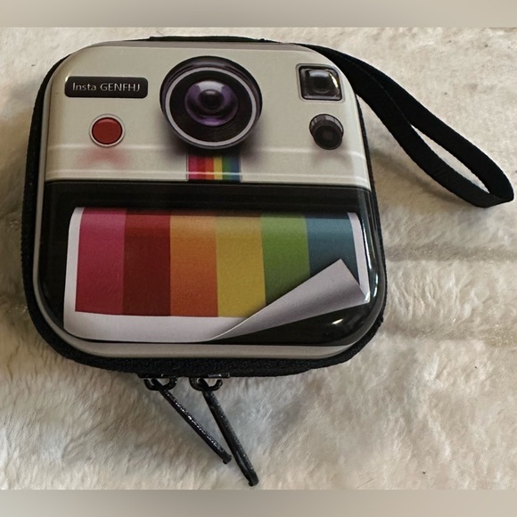 Bags | Retro Instant Camera Graphic Case With Hard Plastic Sides And ...